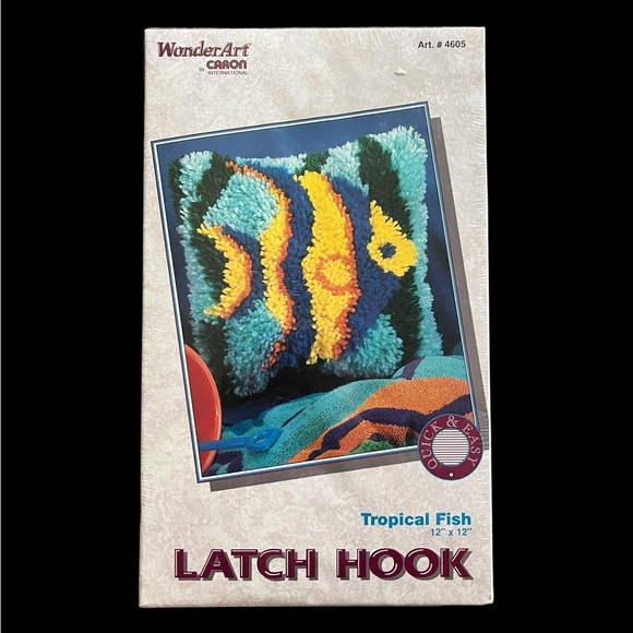 Wonderart | Art | New Wonderart Caron Tropical Fish Latch Hook Kit 465 ...